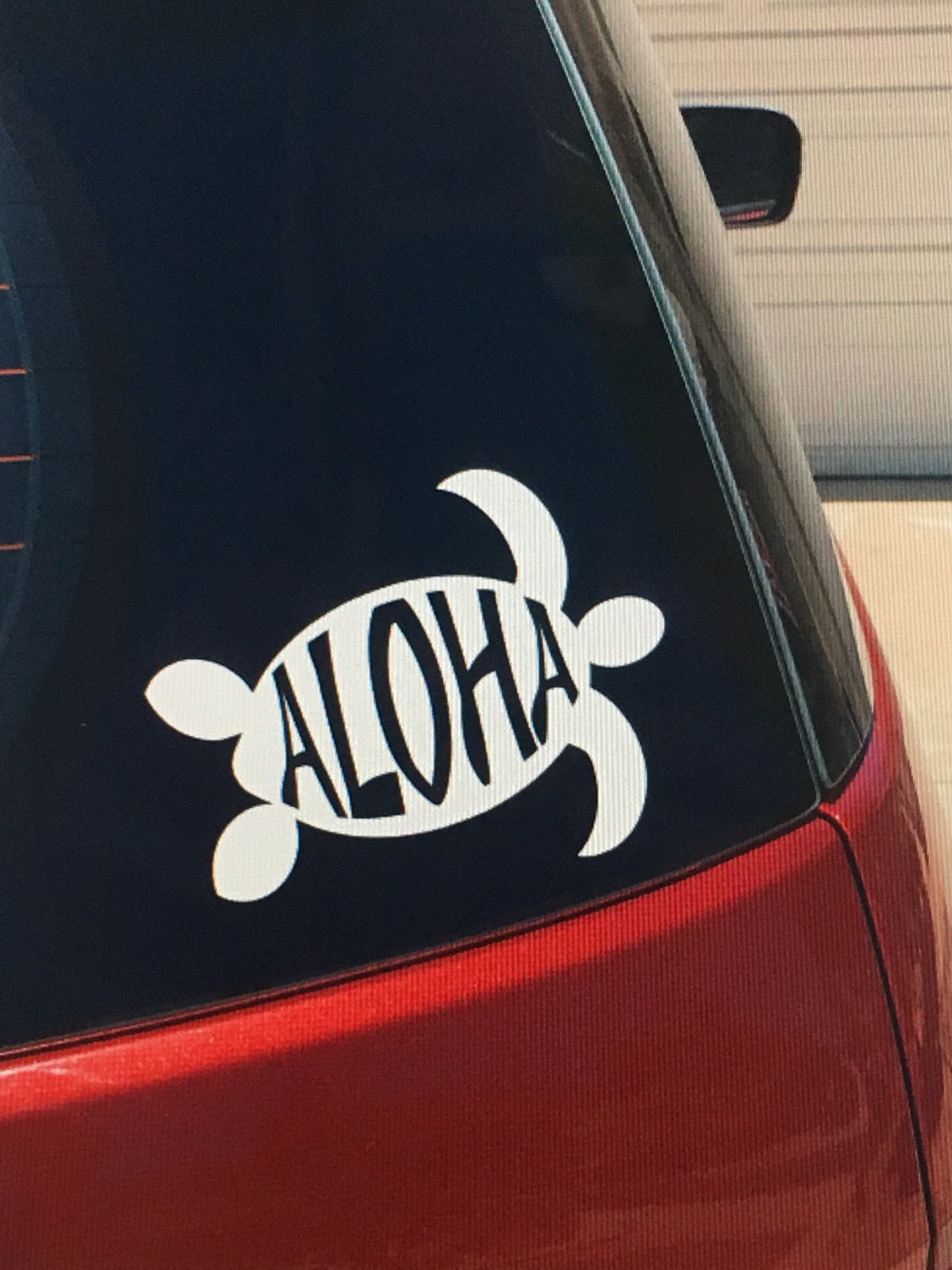 Honu Vinyl Car Window Sticker, Aloha Decal, Sea Turtle, Hawaii Car ...