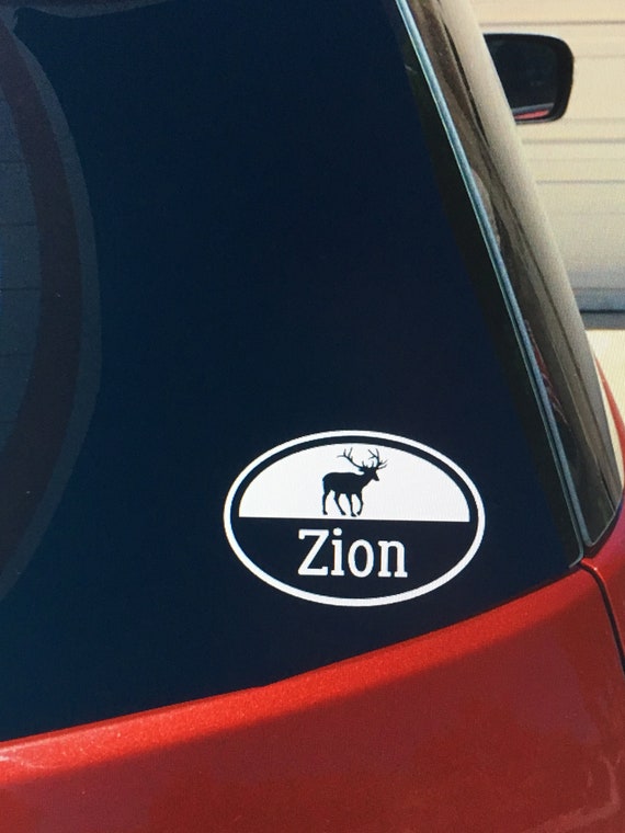 Zion National Park Vinyl Car Decal Zion Sticker | Etsy