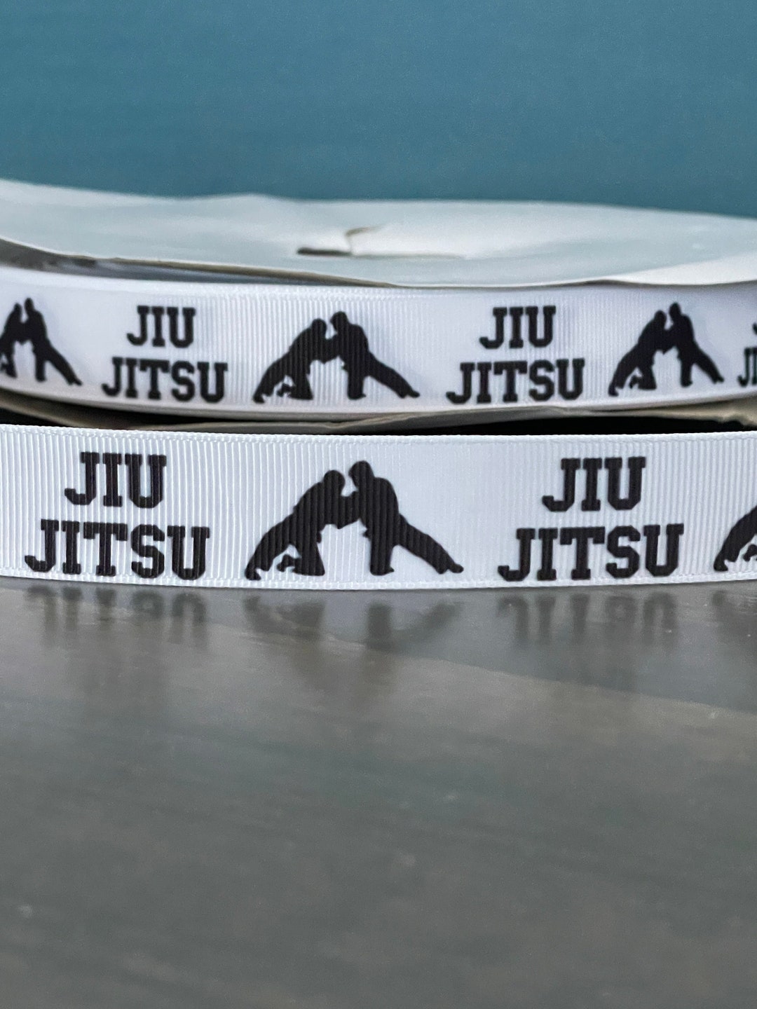 Jiu Jitsu Ribbon, 7/8" Grosgrain Ribbon, Jiu Jitsu Gift - Etsy