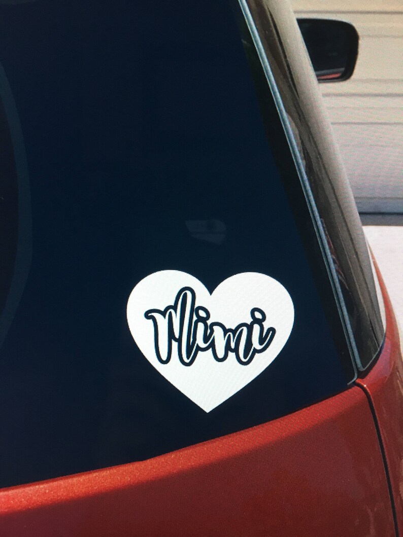 Mimi Vinyl Car Window Sticker Mimi Decal Gift for Grandma - Etsy