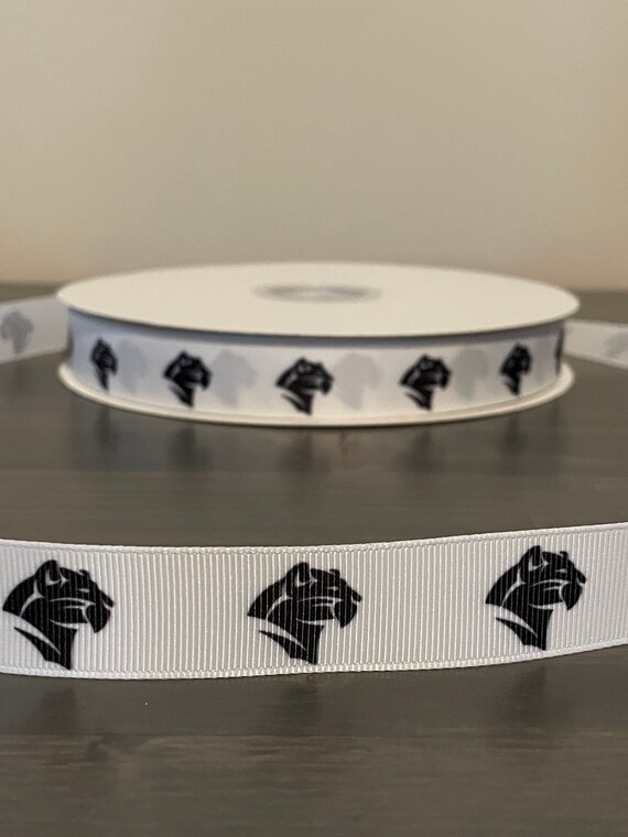 Panther Ribbon 7/8 Grosgrain Ribbon School Mascot Ribbon | Etsy