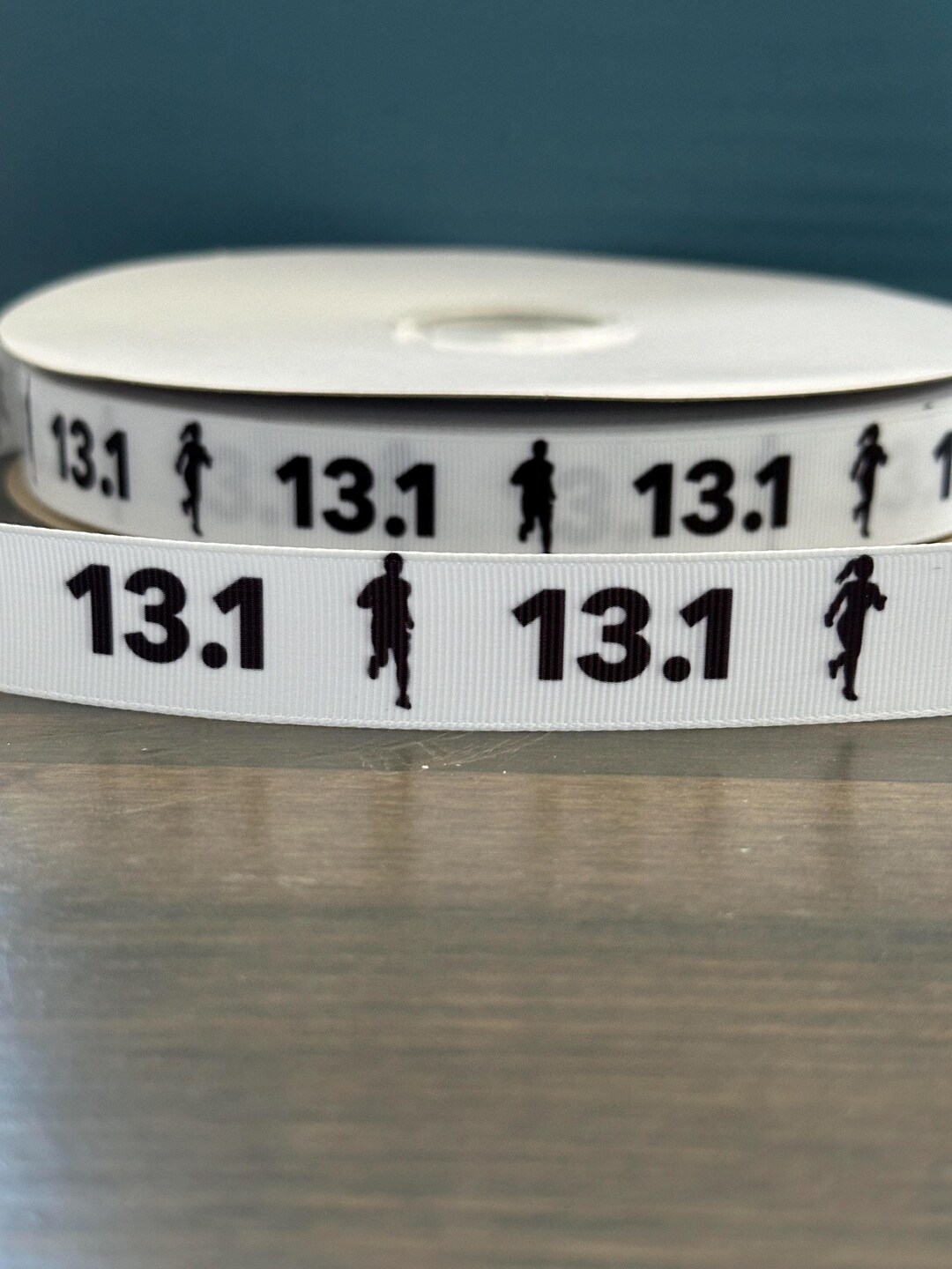 Half Marathon Runner Ribbon, 7/8" Grosgrain Ribbon, Running Ribbon ...