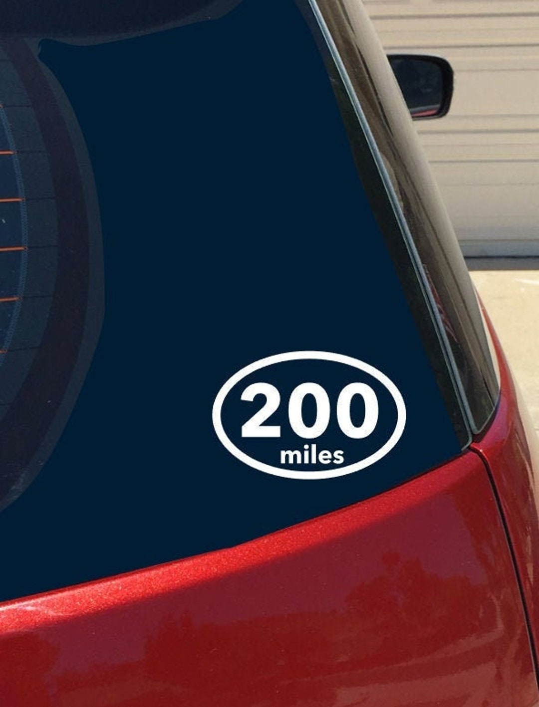 200 Miles Decal, Ultra Runner Sticker, Ultra Running Decal, Distance ...