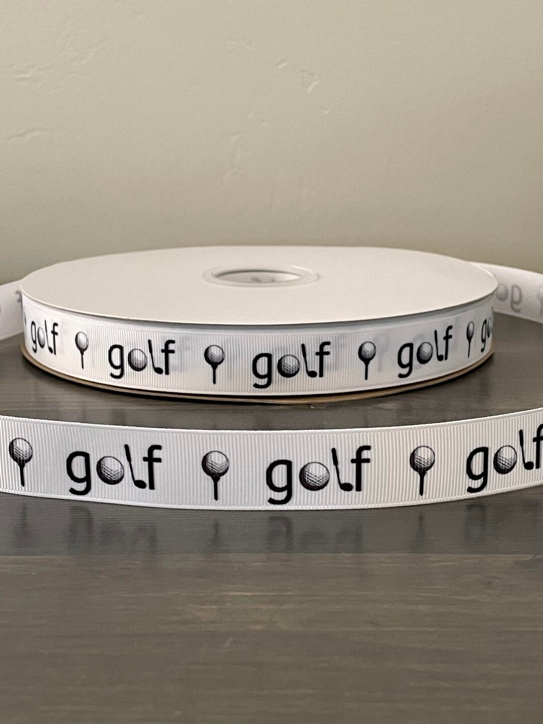 Golf Ribbon, 7/8" Grosgrain Ribbon for Bows, Golf Ribbon for Diy Crafts ...
