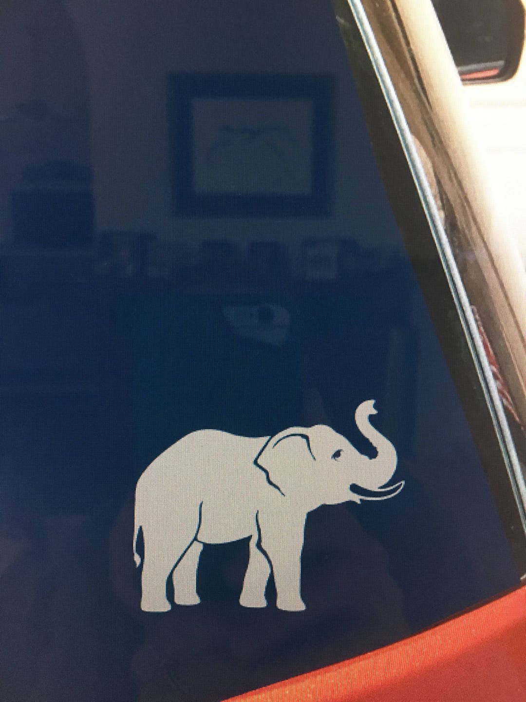 Elephant Vinyl Car Window Sticker, Elephant Decal - Etsy