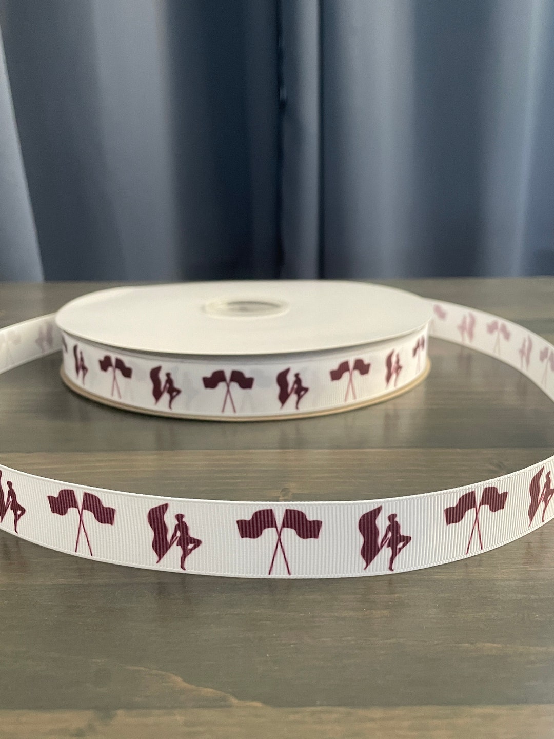 Color Guard Ribbon in Maroon / Burgundy 7/8 Grosgrain - Etsy