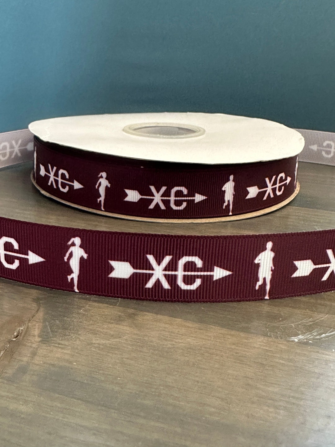 XC Boy and Girl Ribbon - Cross Country Ribbon in Maroon / Burgundy and ...