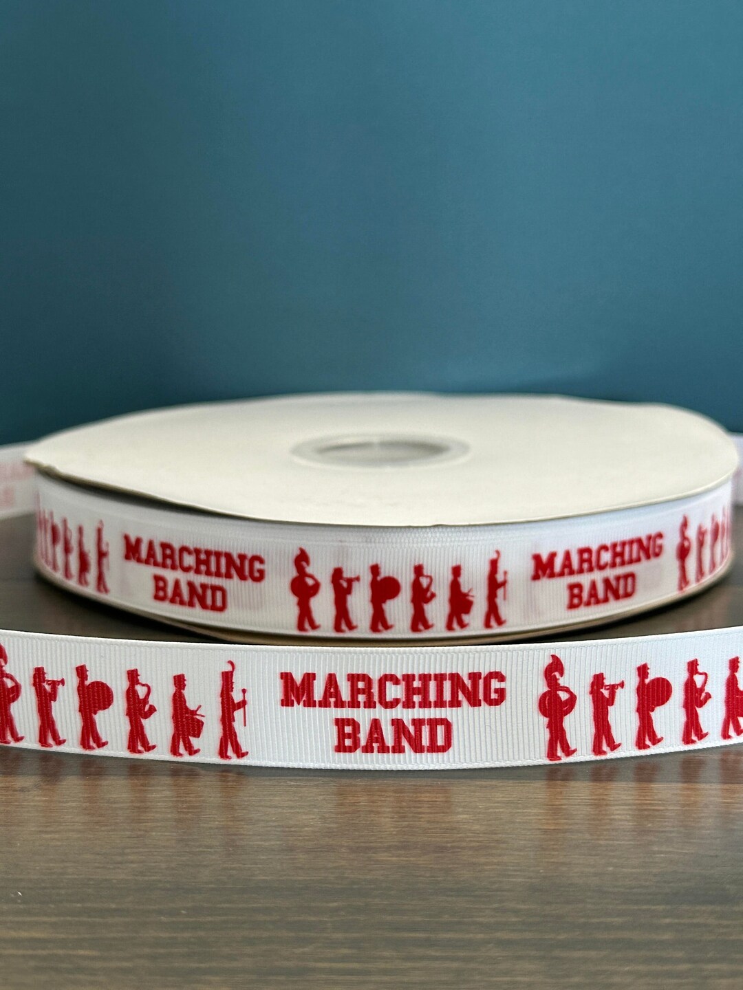 Marching Band Ribbon in Red, 7/8" Grosgrain Ribbon, Marching Band Gift ...