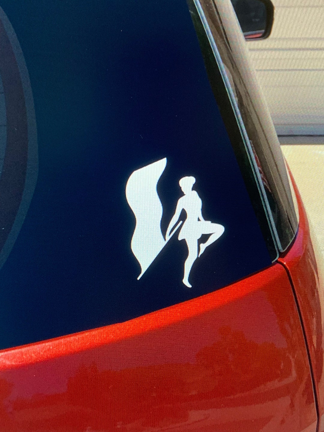 Color Guard Car Decal, Flag Spinner Vinyl Sticker, Color Guard Gift - Etsy