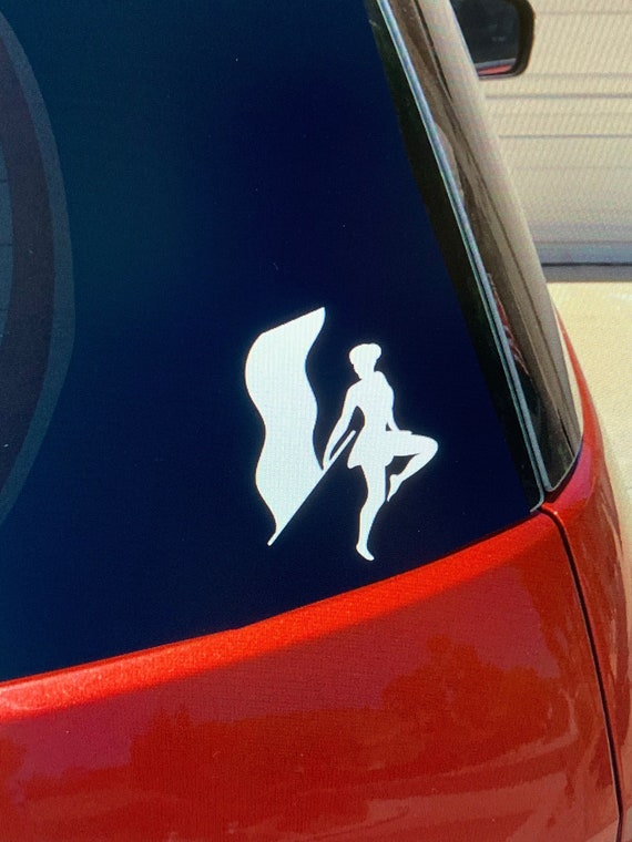 Color Guard Car Decal Flag Spinner Vinyl Sticker Color Guard - Etsy