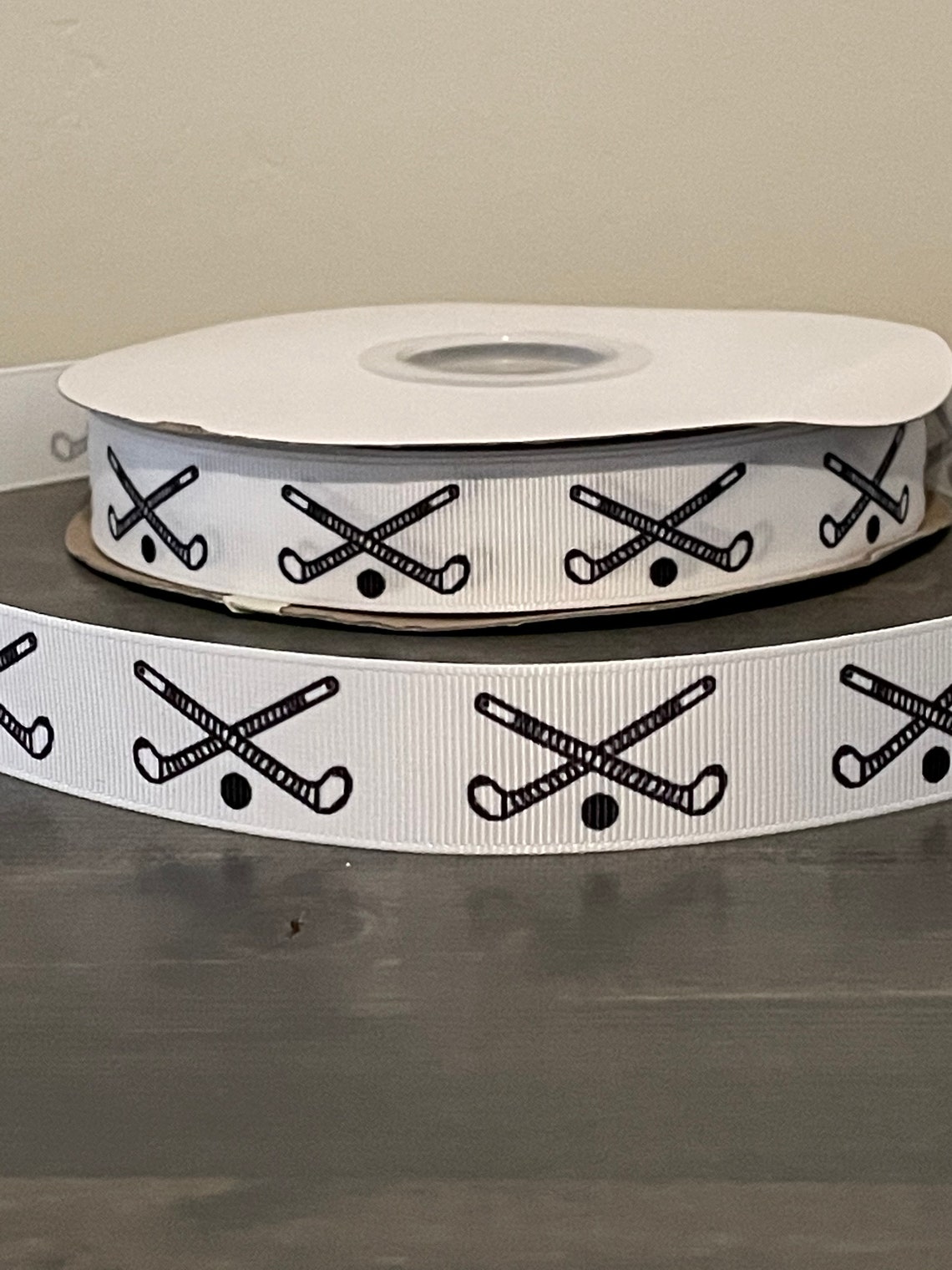 Hockey Ribbon 7/8 Grosgrain Ribbon - Etsy