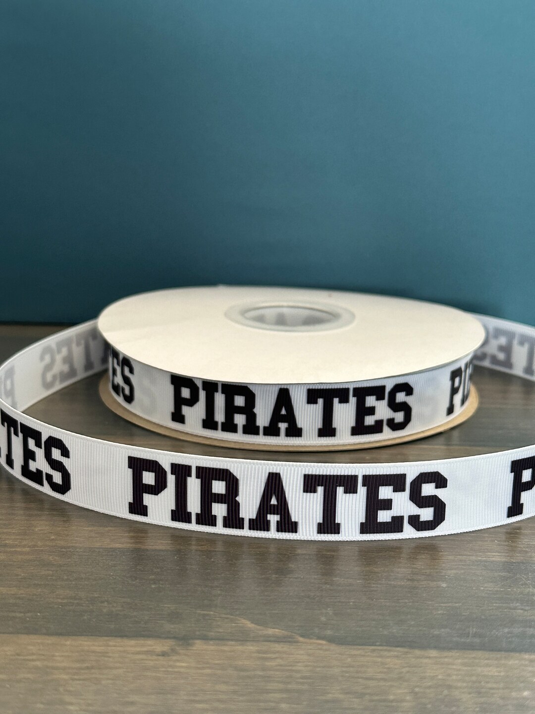 Pirates Ribbon, 7/8 Grosgrain Ribbon, School Mascot Ribbon, Pirates ...