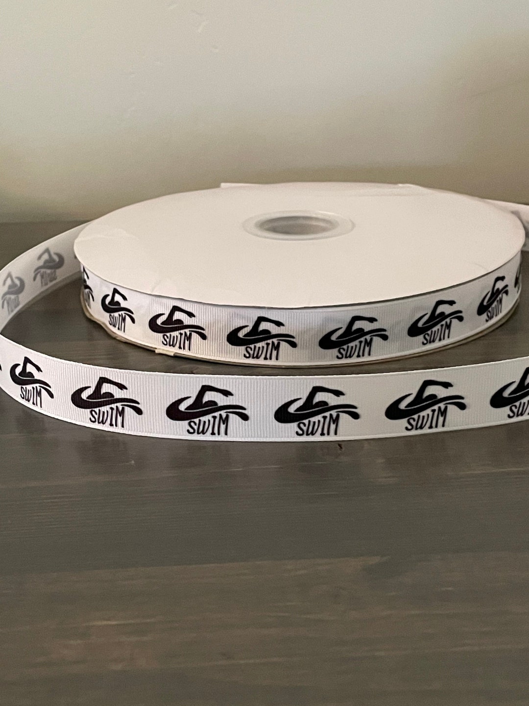 Swim Ribbon, 7/8" Grosgrain Ribbon, Gift for Swimmer, Swimming Team ...