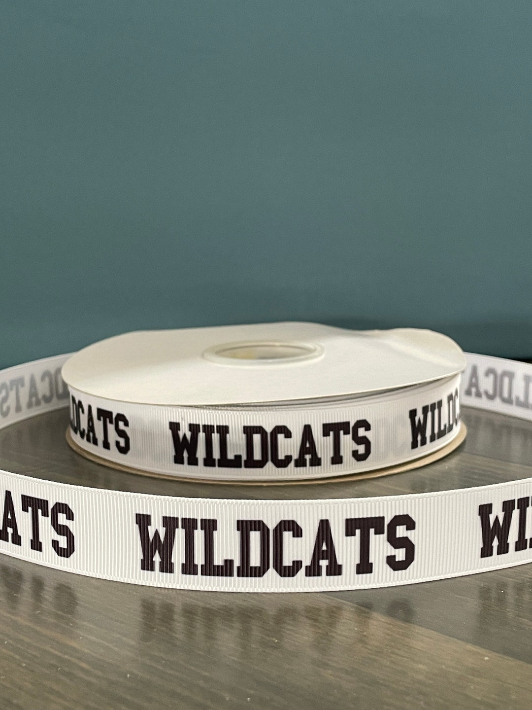 Wildcats Ribbon, 7/8” Grosgrain Ribbon, School Mascot Ribbon, Wildcat ...