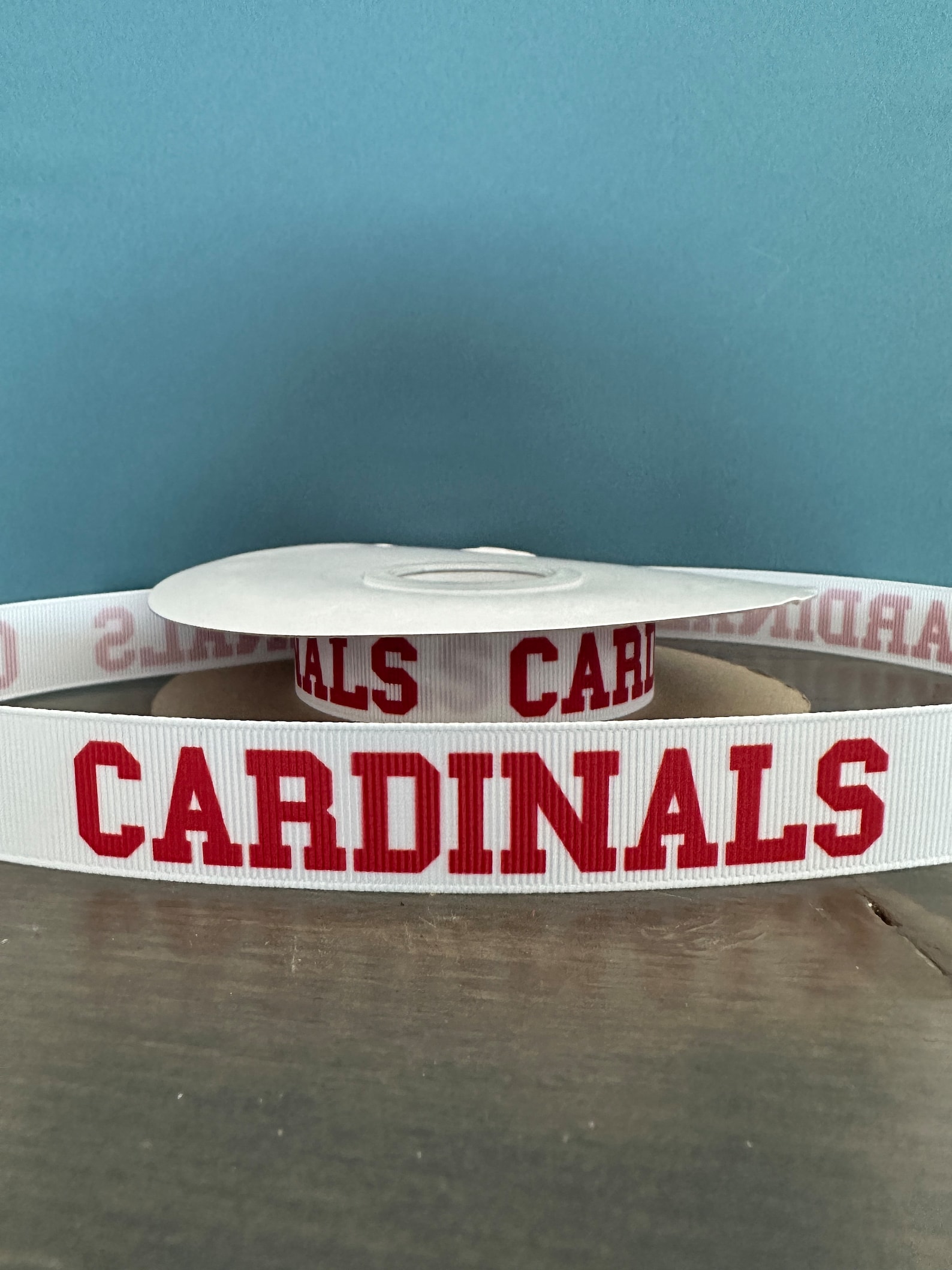 Cardinals Ribbon, 7/8” Grosgrain Ribbon, School Mascot Ribbon ...