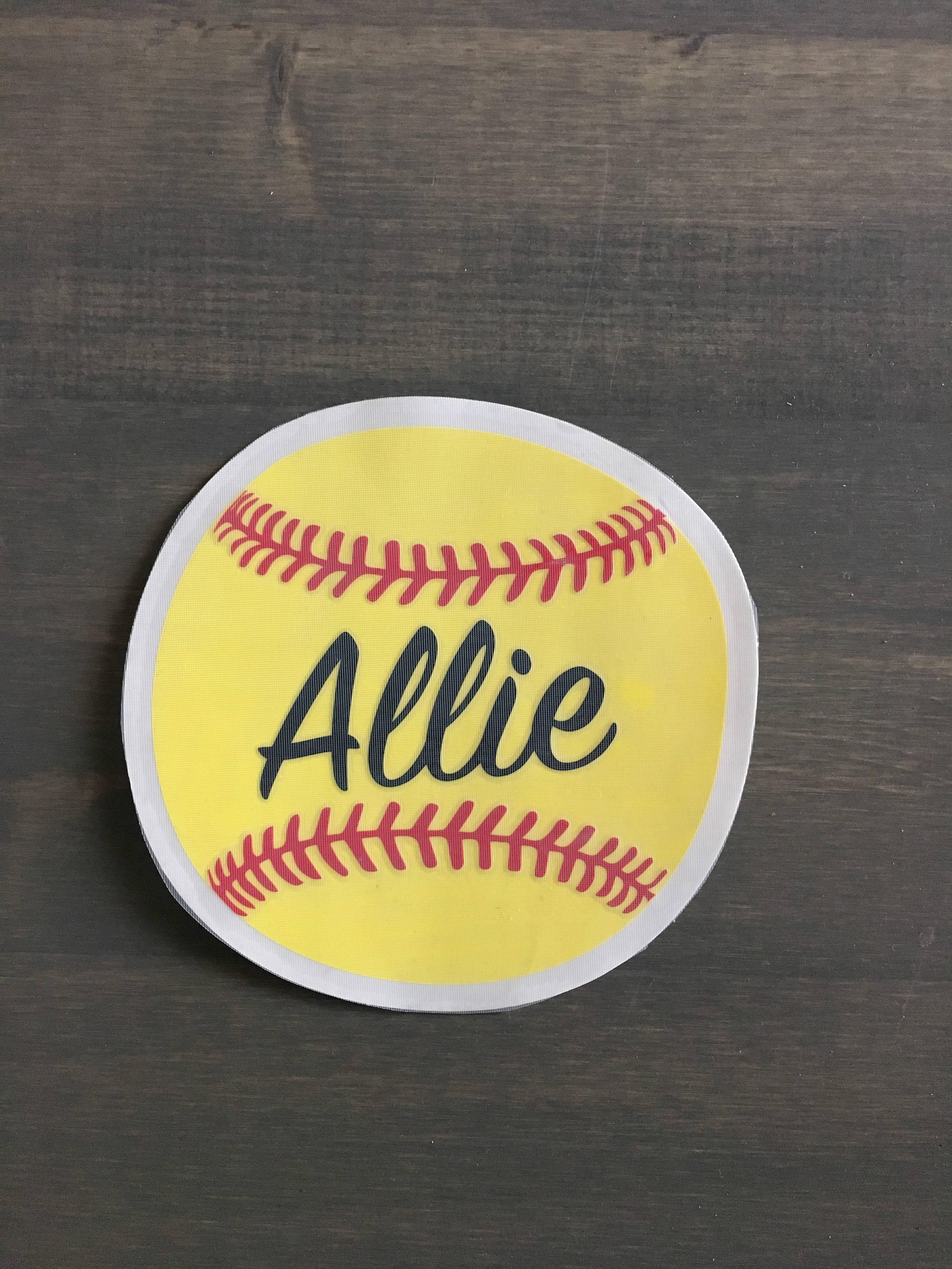 Softball Sticker Car Window Decal Softball Team Gift | Etsy