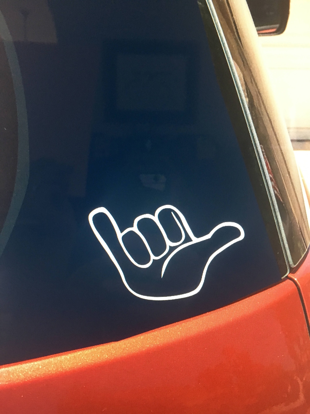 Shaka Vinyl Car Window Decal, Hawaii Sticker - Etsy