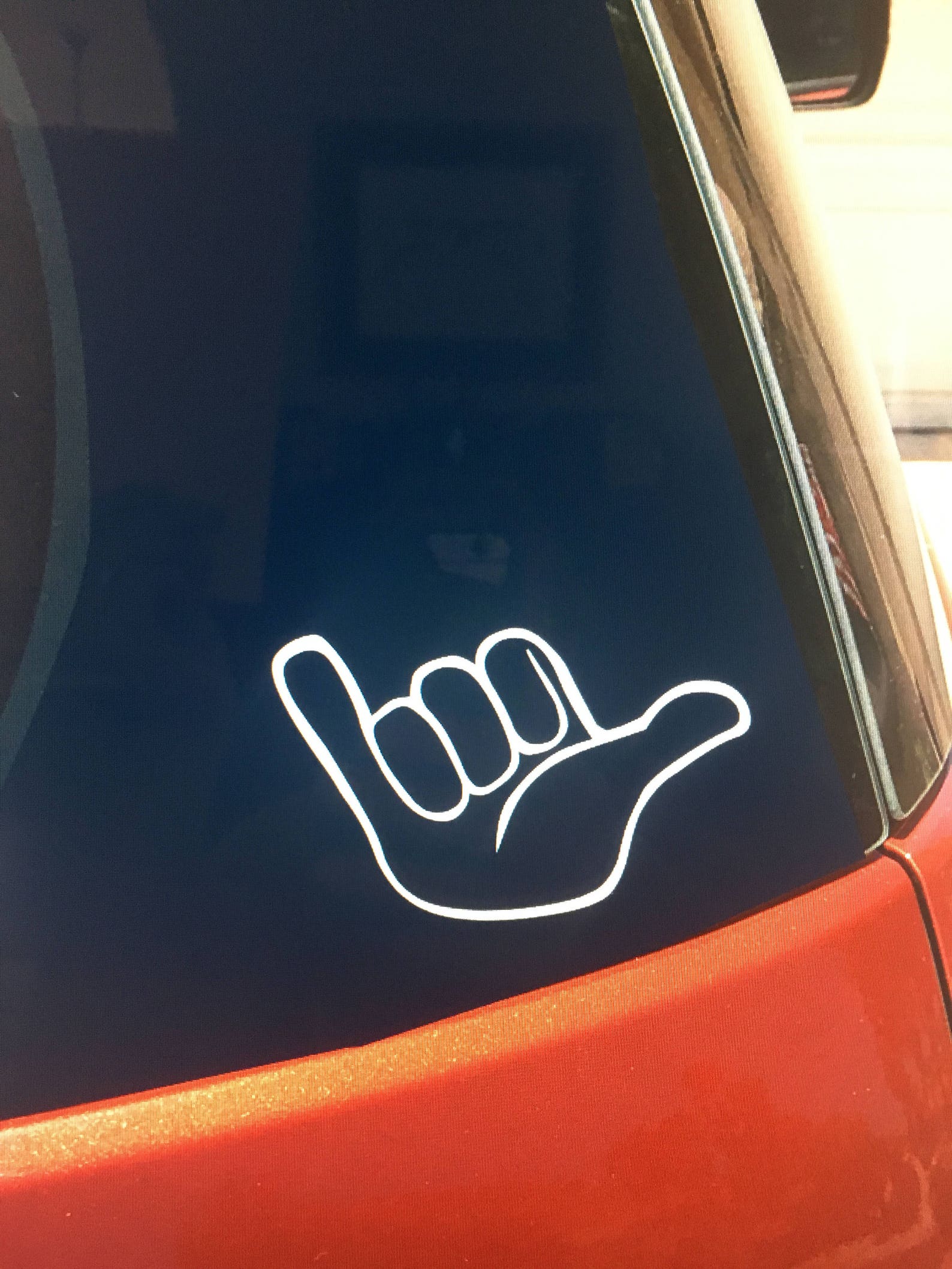 Shaka Vinyl Car Window Decal Hawaii Sticker - Etsy