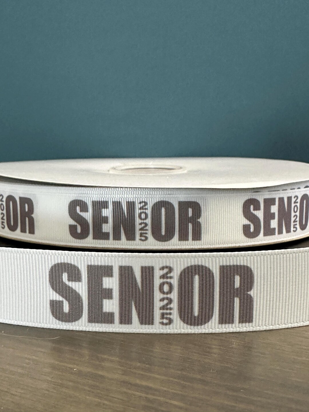 2025 Senior Ribbon in Silver, Silver Senior Class of 2025 Ribbon, 7/8 ...