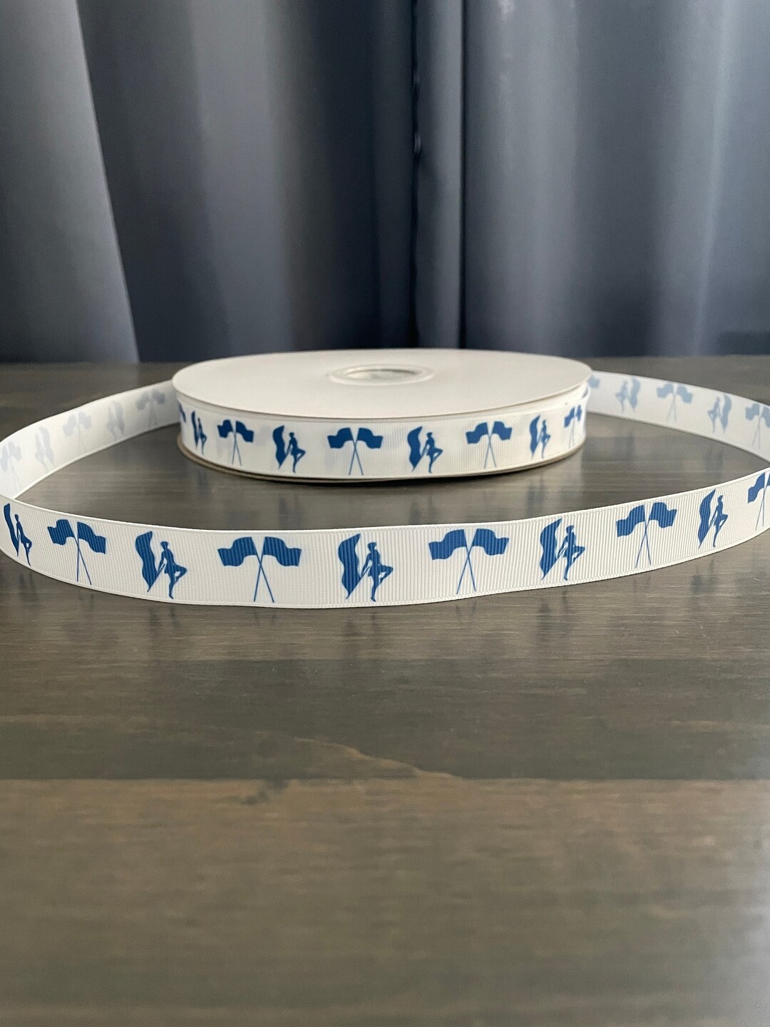Color Guard Ribbon in Blue, 7/8" Grosgrain Ribbon, Color Guard Gift - Etsy