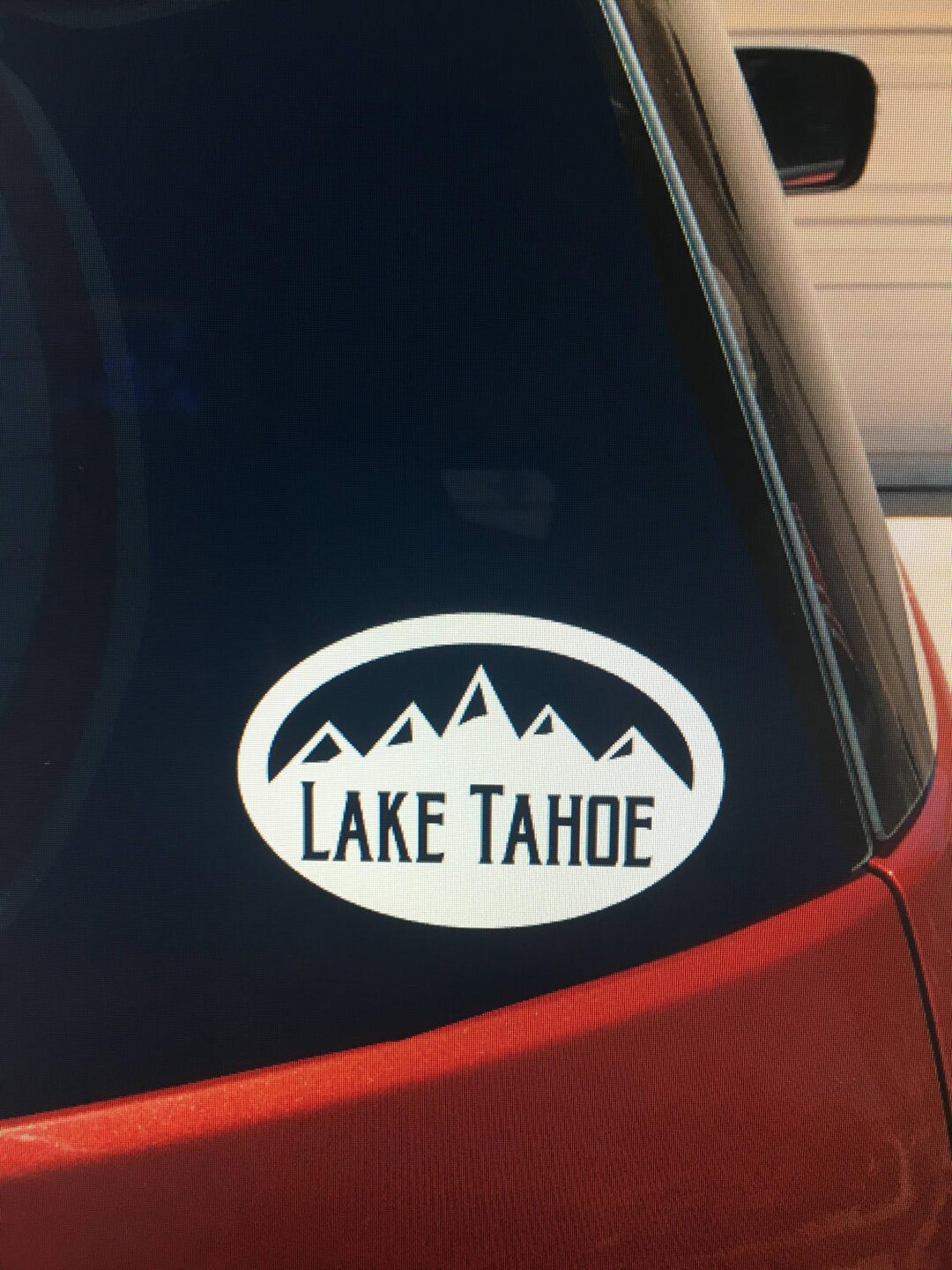 Lake Tahoe Vinyl Car Window Sticker/decal - Etsy