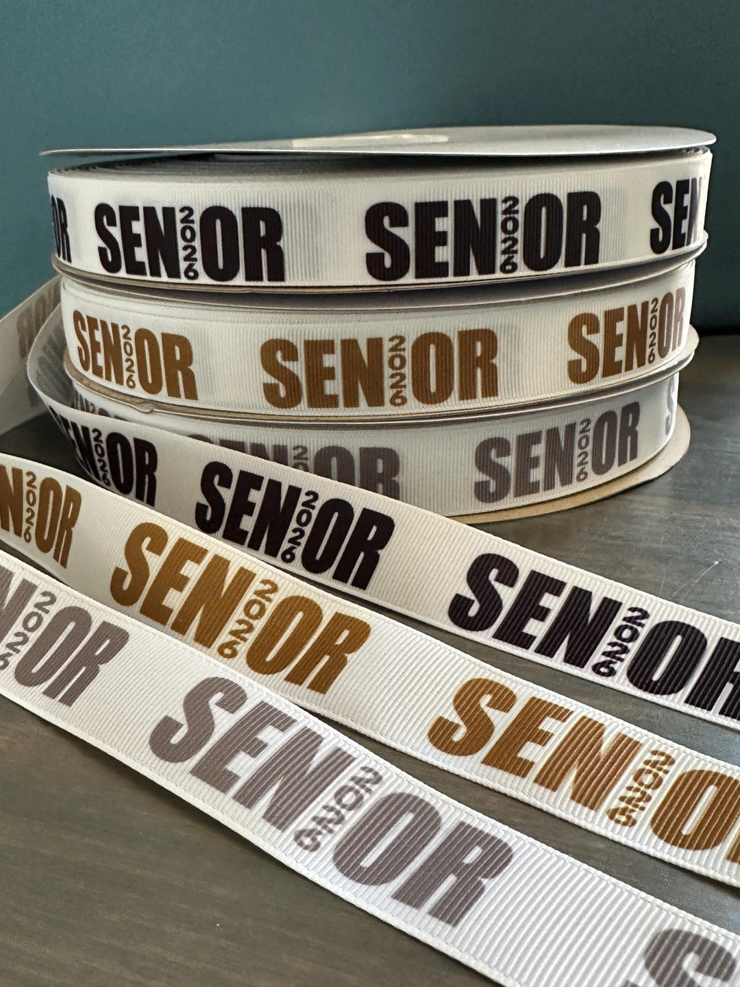 2026 - Senior Class of 2026 Ribbon, 7/8" Grosgrain Ribbon, 7/8" Ribbon ...