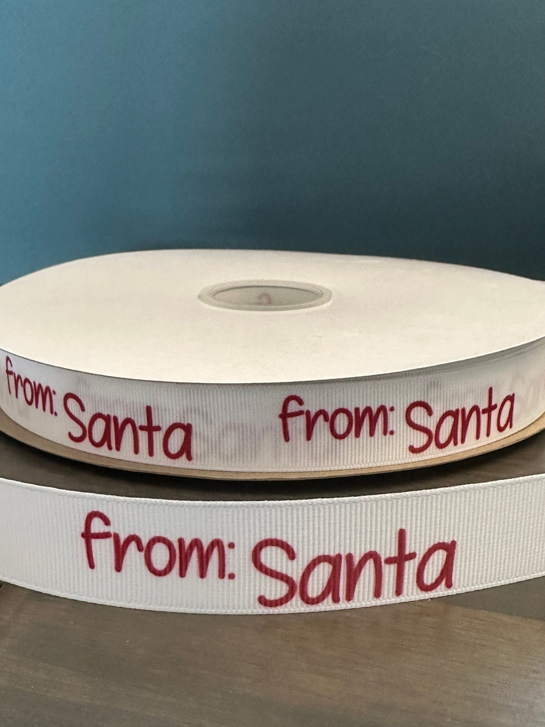From Santa Ribbon, 7/8" Grosgrain Ribbon, Christmas Ribbon Great for ...