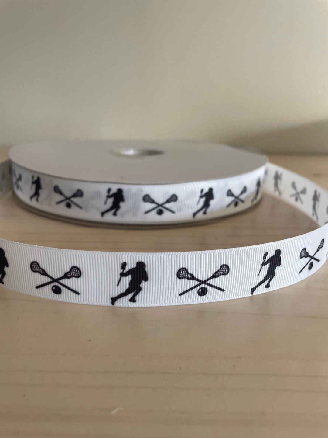 Lacrosse Ribbon Boys, 7/8" Grosgrain Ribbon - Etsy