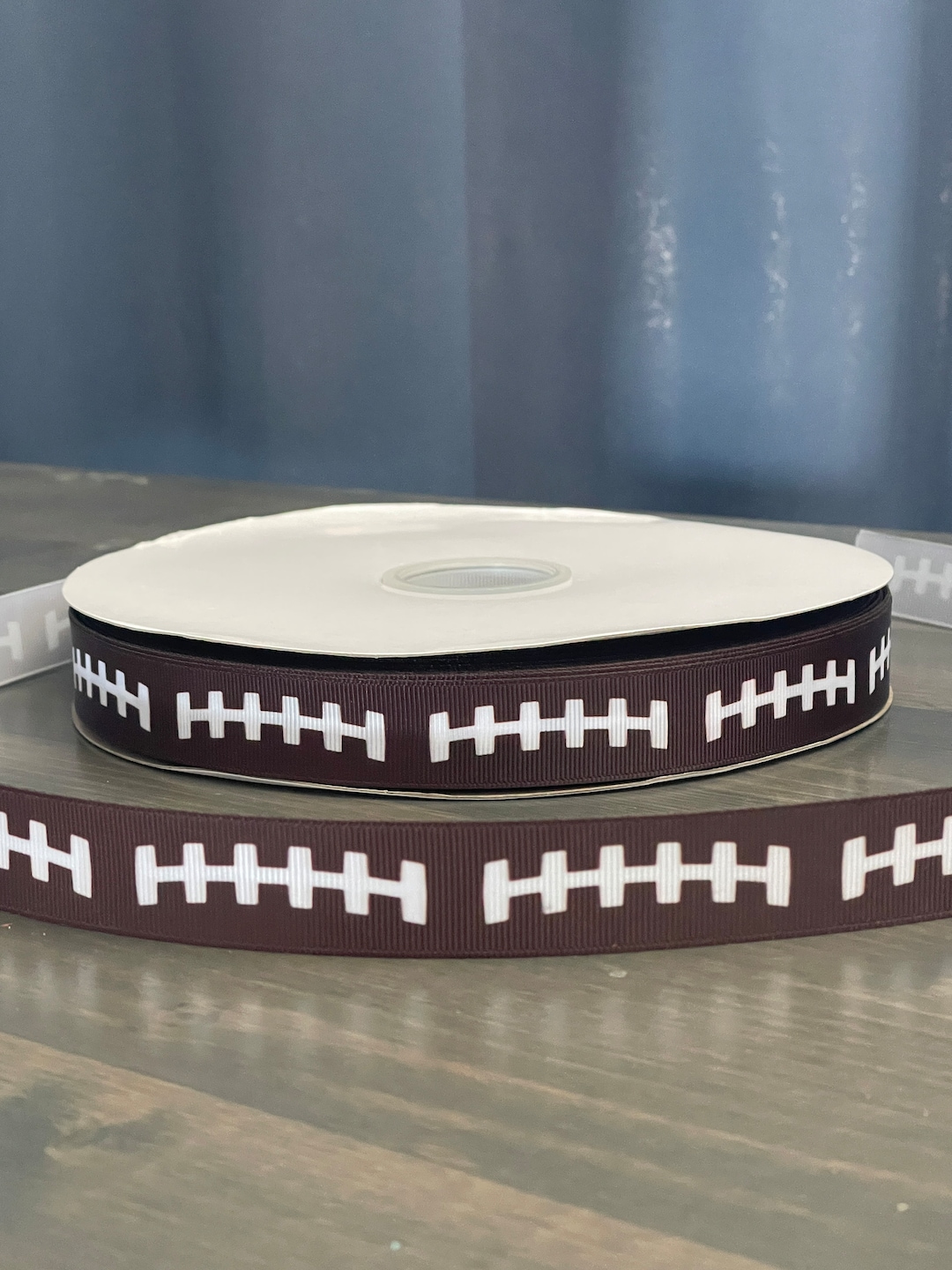 Football Ribbon, 7/8" Grosgrain Ribbon, 7/8" Ribbon That is Great for ...