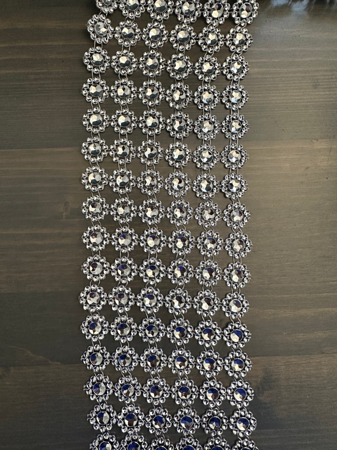 Mum Bling, Silver Flower Garland for Mums, 1 Yard of Silver Bling or 3 ...