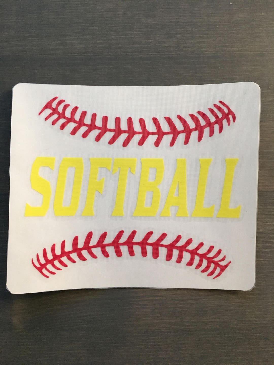 Softball Decal, Softball Car Window Sticker, Softball Team Gift, Coach ...