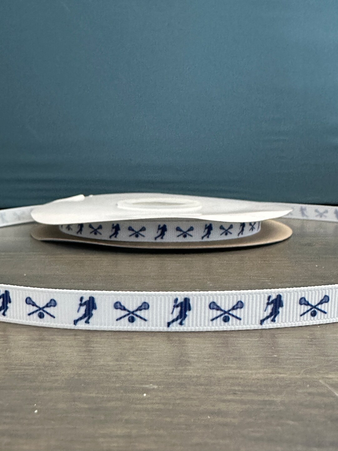 Lacrosse Ribbon Boys in Navy, 3/8" Grosgrain Ribbon - Etsy