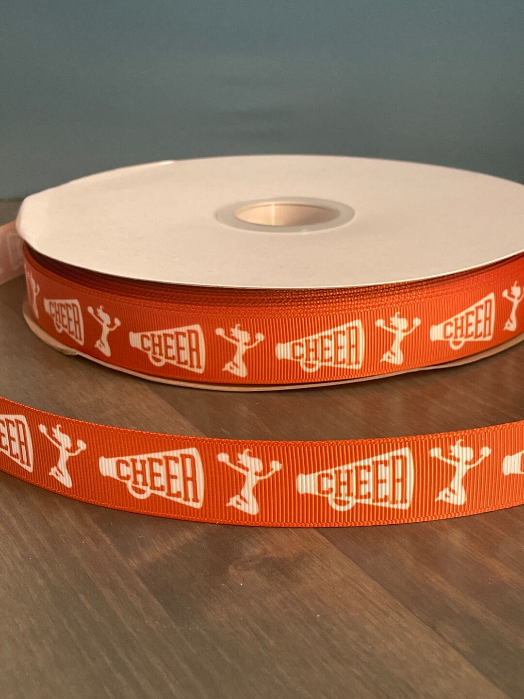 Cheer Ribbon in Burnt Orange, 7/8" Grosgrain Ribbon, 7/8" Ribbon That ...
