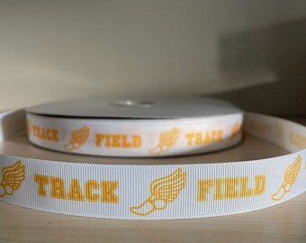 Track and Field Ribbon 7/8 Grosgrain Ribbon - Etsy