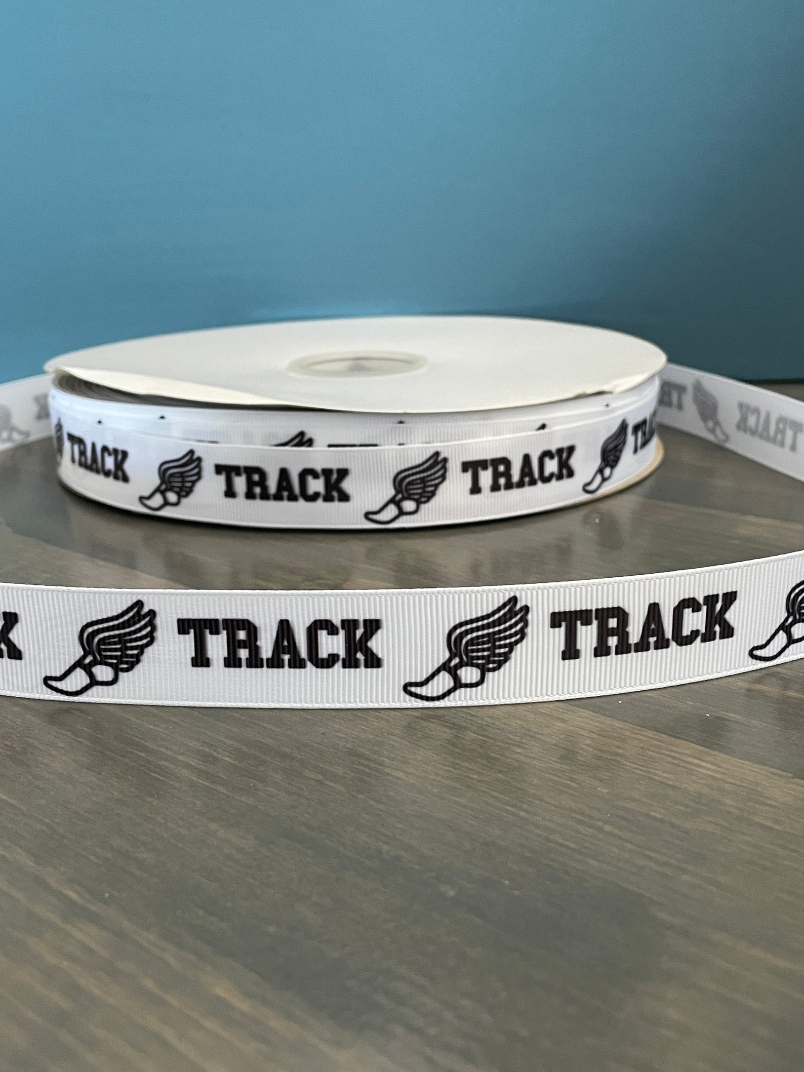 Track Ribbon, 7/8" Grosgrain Ribbon, TRACK Ribbon Great for DIY Leis ...