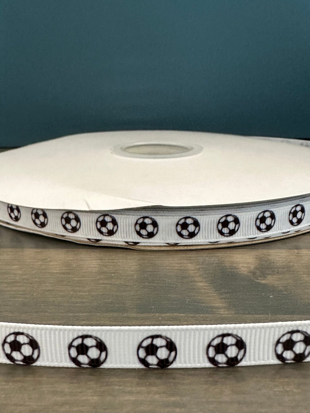 3/8" Soccer Ribbon, Soccer Ribbon for Bows, Soccer Ribbon for Diy ...