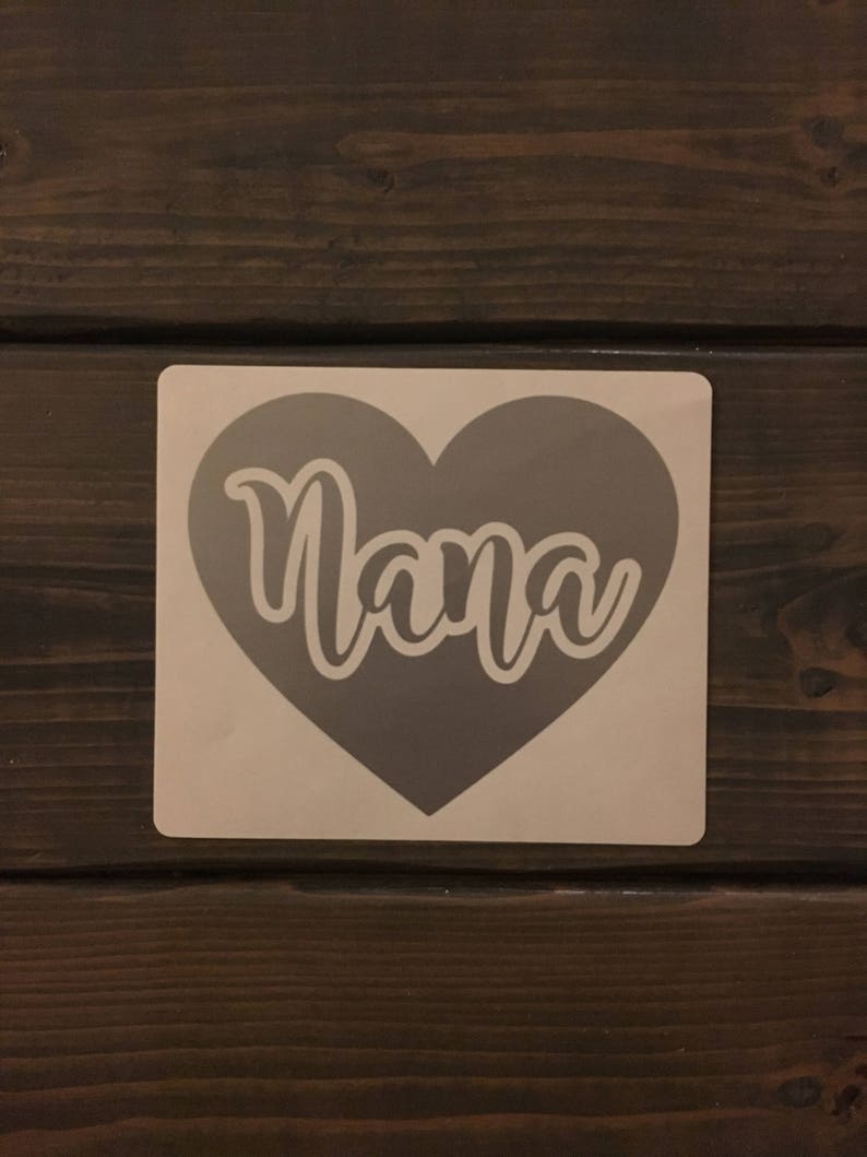 Nana Window Decal Nana Car Vinyl Sticker I Heart Nana - Etsy