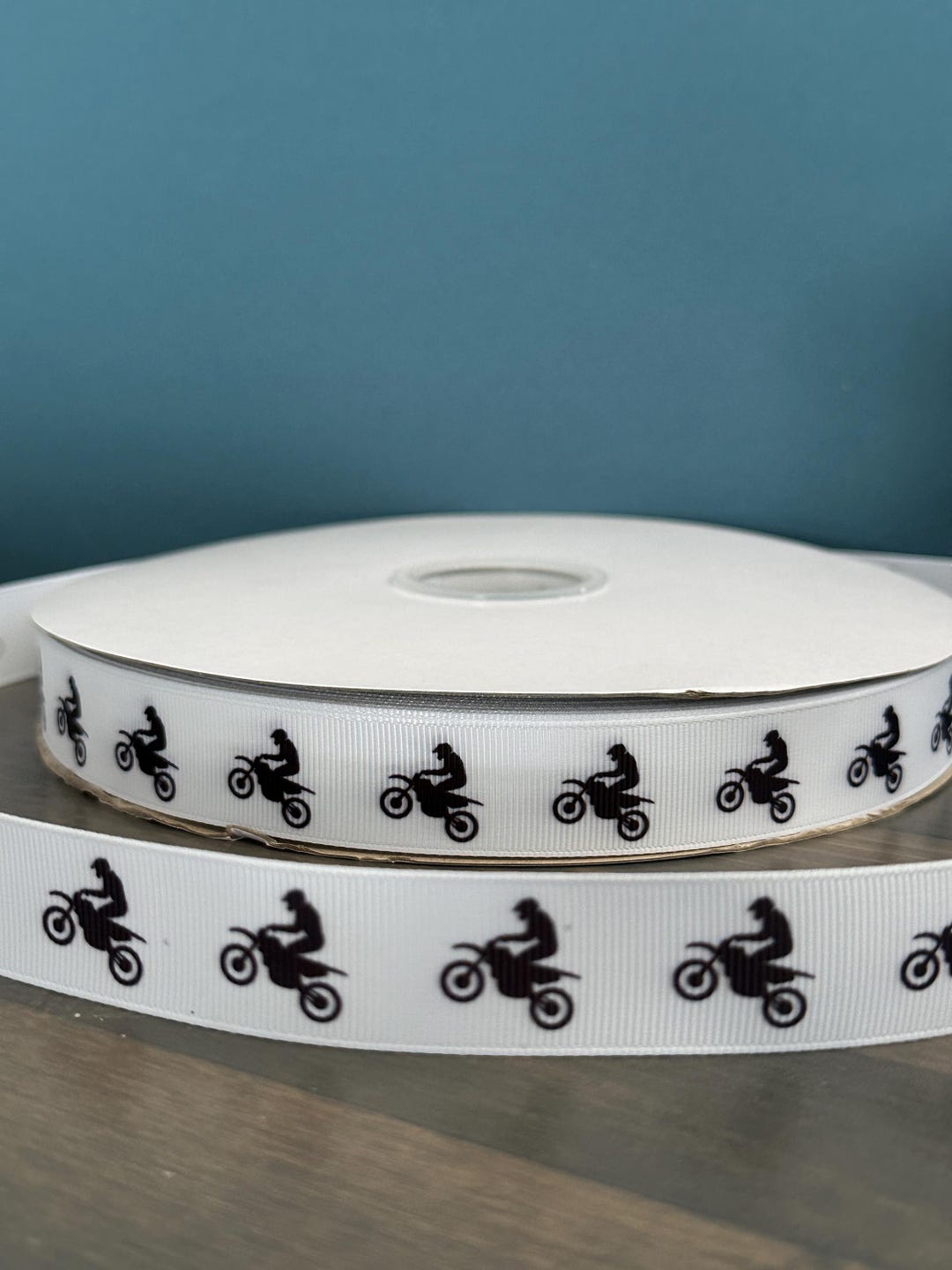 Motocross Ribbon, 7/8" Grosgrain Ribbon, Biker Diy Craft Ribbon, Diy ...