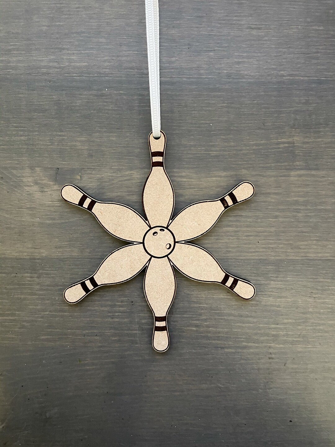 Bowling Snowflake Ornament, Bowling Pins and Bowling Ball Ornament ...