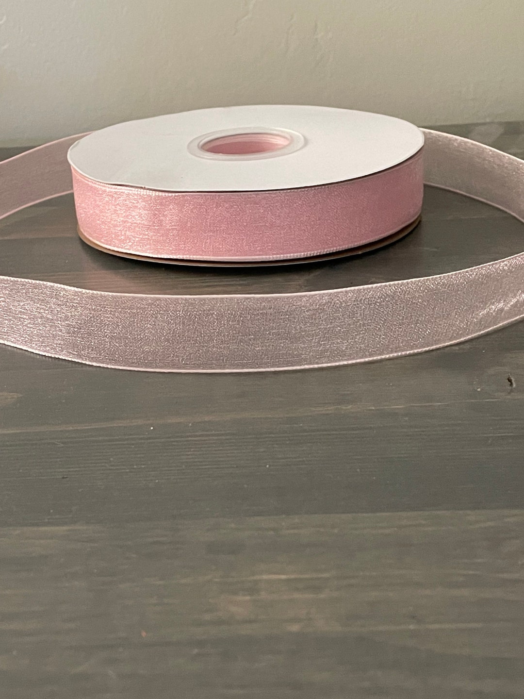 Pink Sheer Ribbon, 1" Organza Ribbon, 25mm Pink Ribbon - Etsy