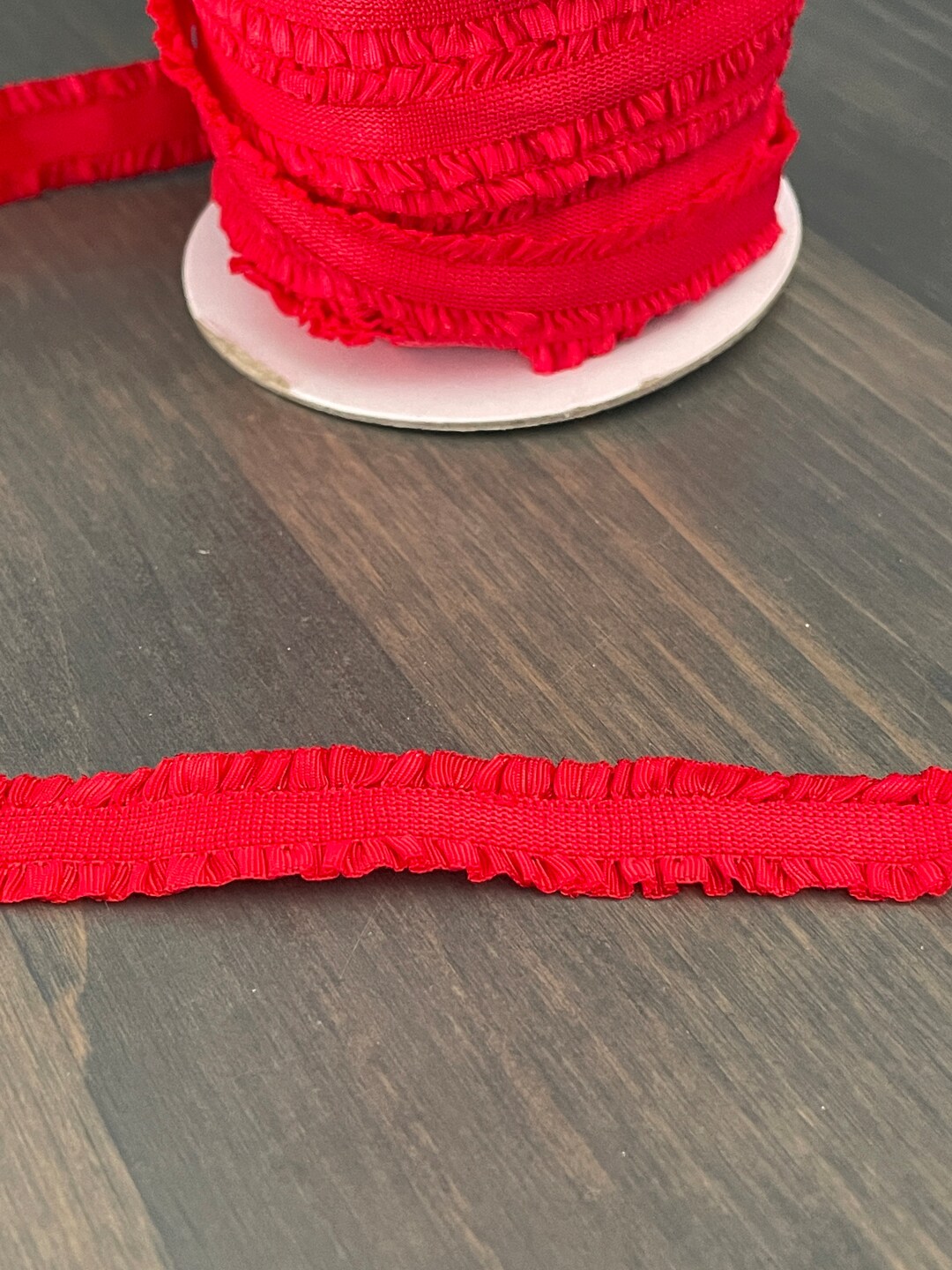Ruffle Elastic, 5/8" Elastic, Red Ruffle Elastic - Etsy