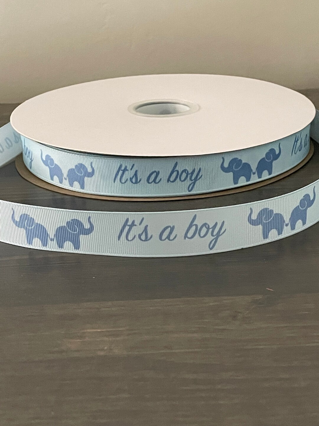 It's a Boy Ribbon, 7/8" Ribbon for Bows, Blue Baby Boy Ribbon for Diy ...