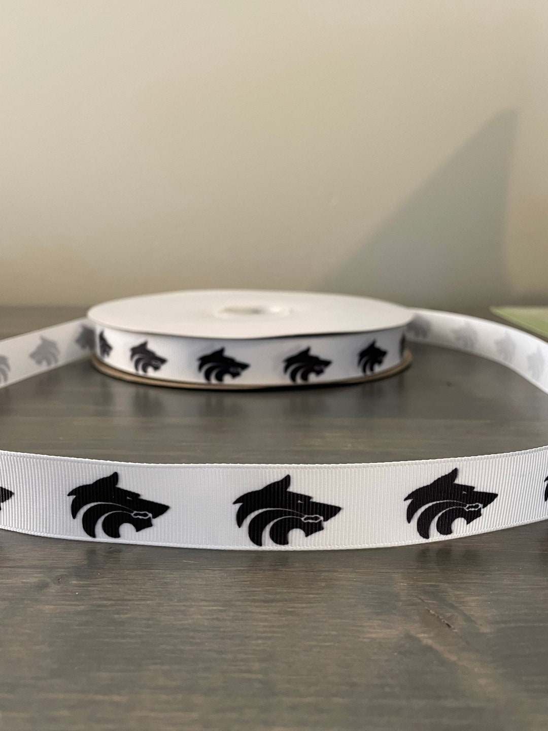 Wolfpack Ribbon, 7/8” Grosgrain Ribbon, School Mascot Ribbon, Wolves ...