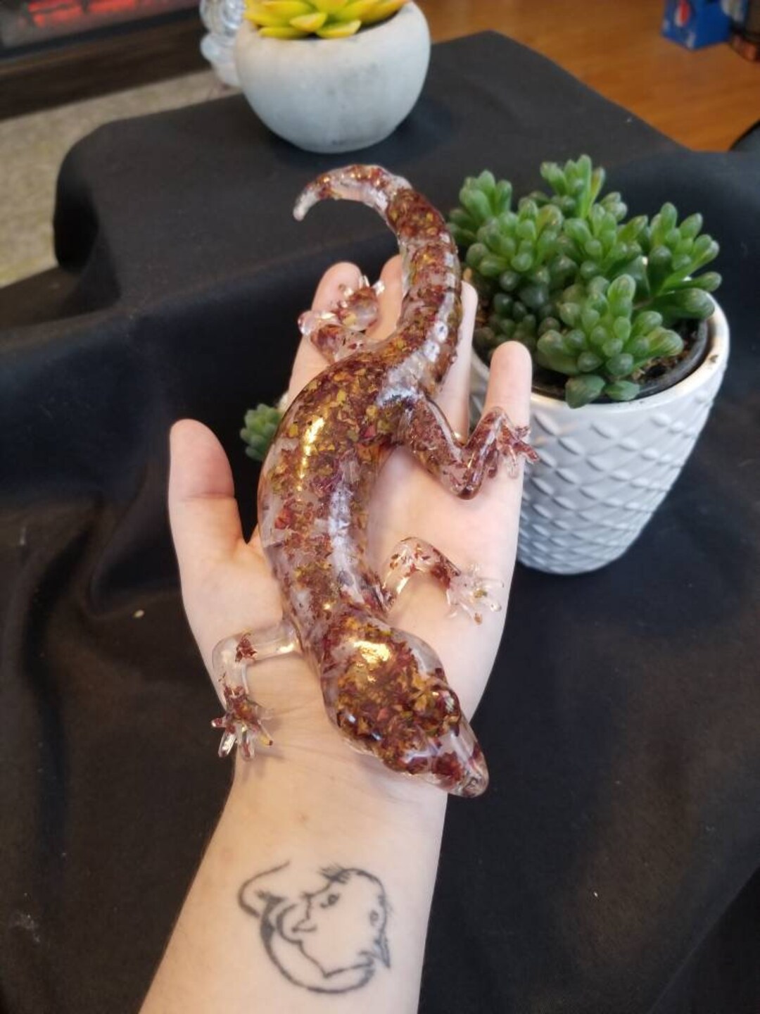 Love Spell Resin Lizard - Etsy
