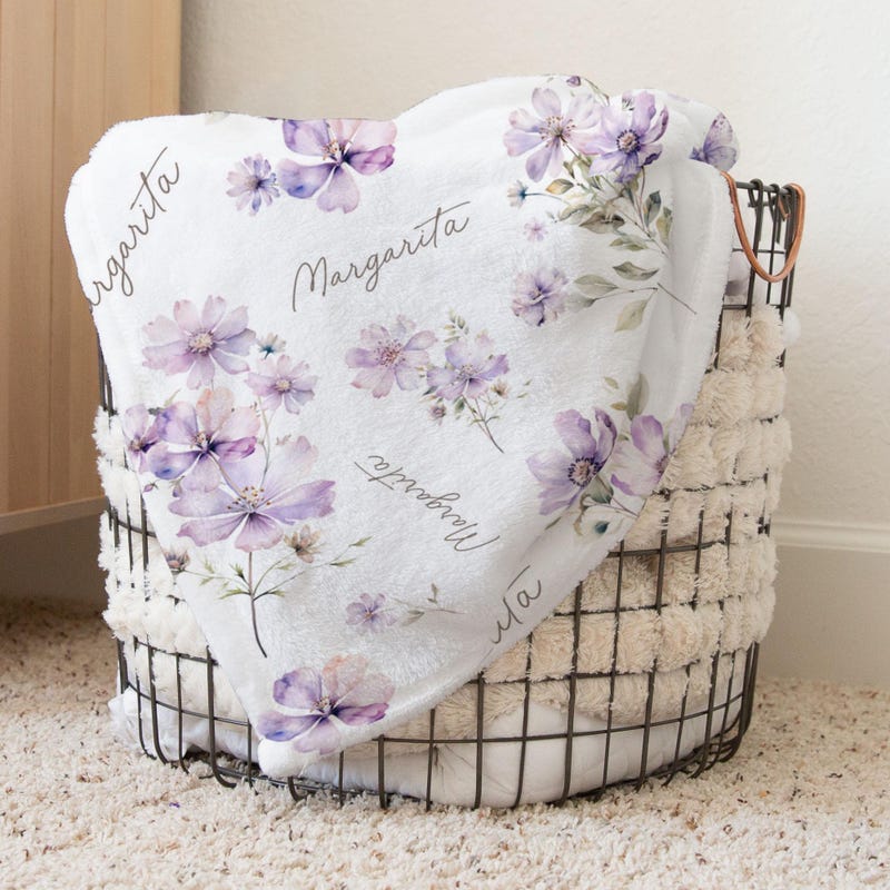 Twin Wildflower Blanket - Etsy