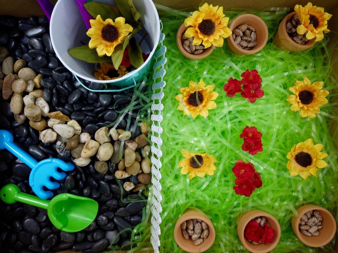 Flower Garden Sensory Bin | Sensory Kit Filler | Montessori Play ...