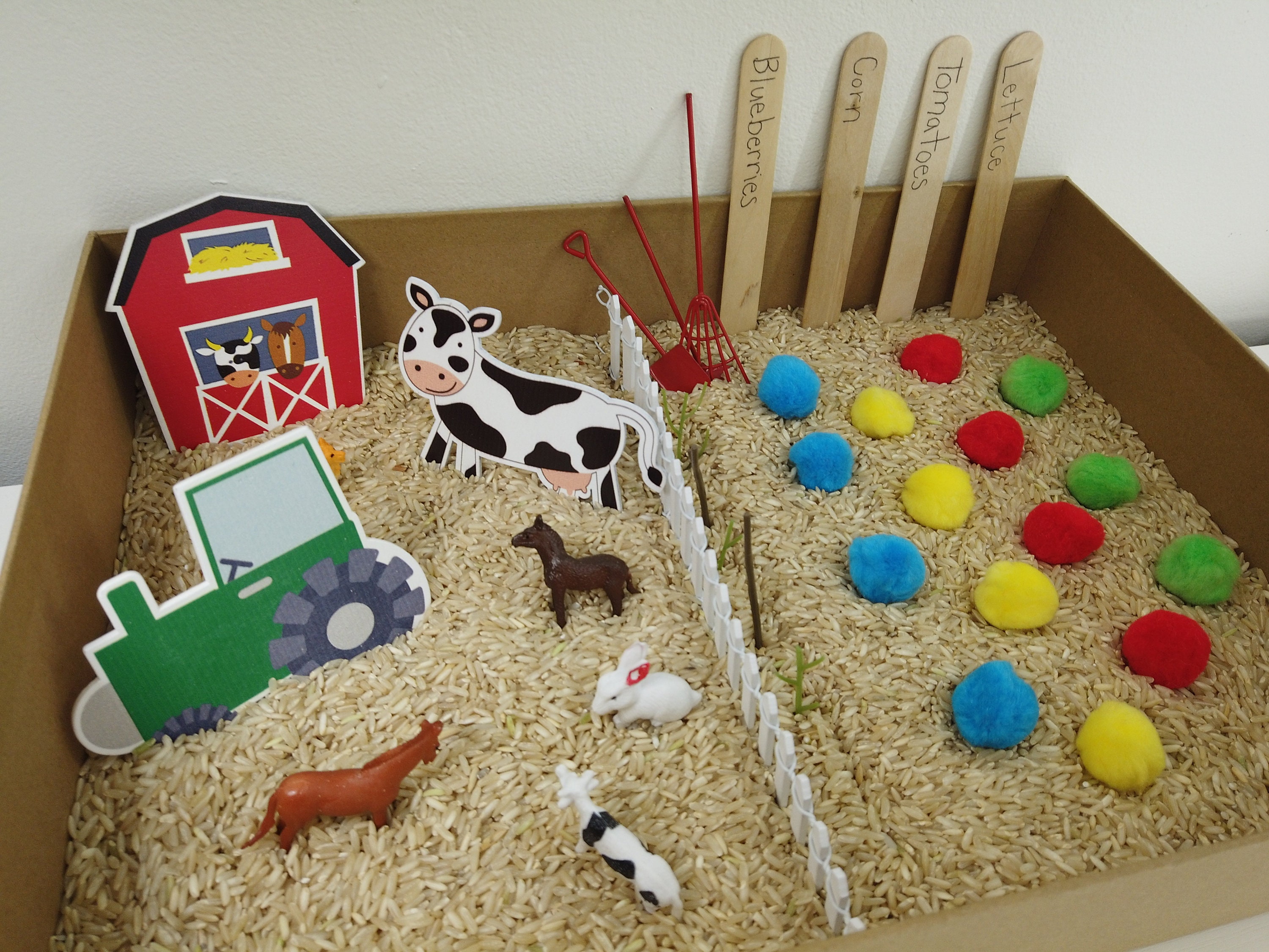 Farm Animal Sensory Bin | Sensory Kit Filler | Montessori Play ...
