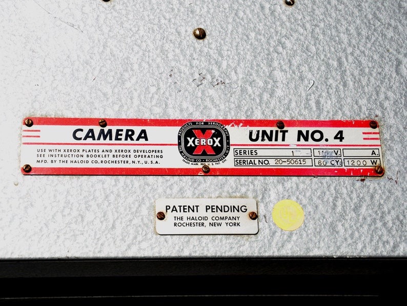 Xerox Haloid Flat Plate Camera, Vintage Xerox, Haloid #4 Camera ...