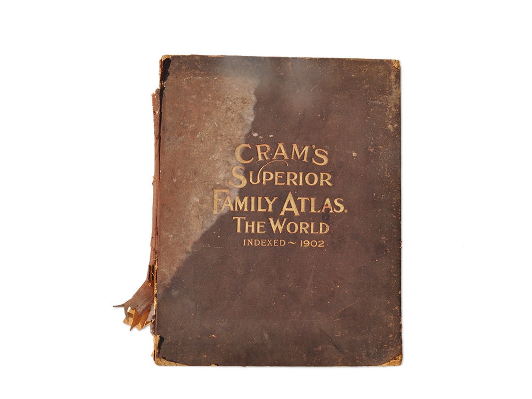 1902 Cram's Superior Atlas, Antique Maps, World Maps, Vintage World ...
