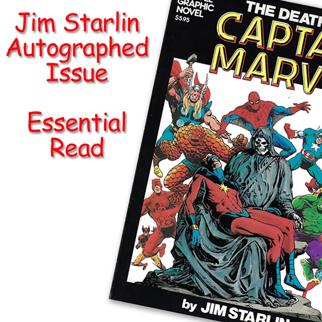 Captain Marvel, Signed Edition, Jim Starlin, Steve Englehart, Mar-vel ...